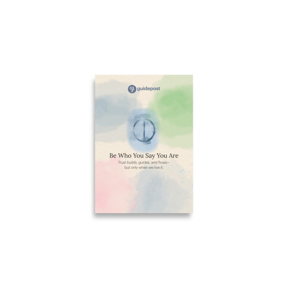 Be Who You Say You Are - Values Poster – Montessori Marketplace